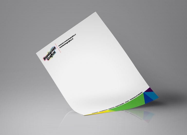 Hoja Oficio Corporativa 21,5 X 33 cms - Resolución Gráfica